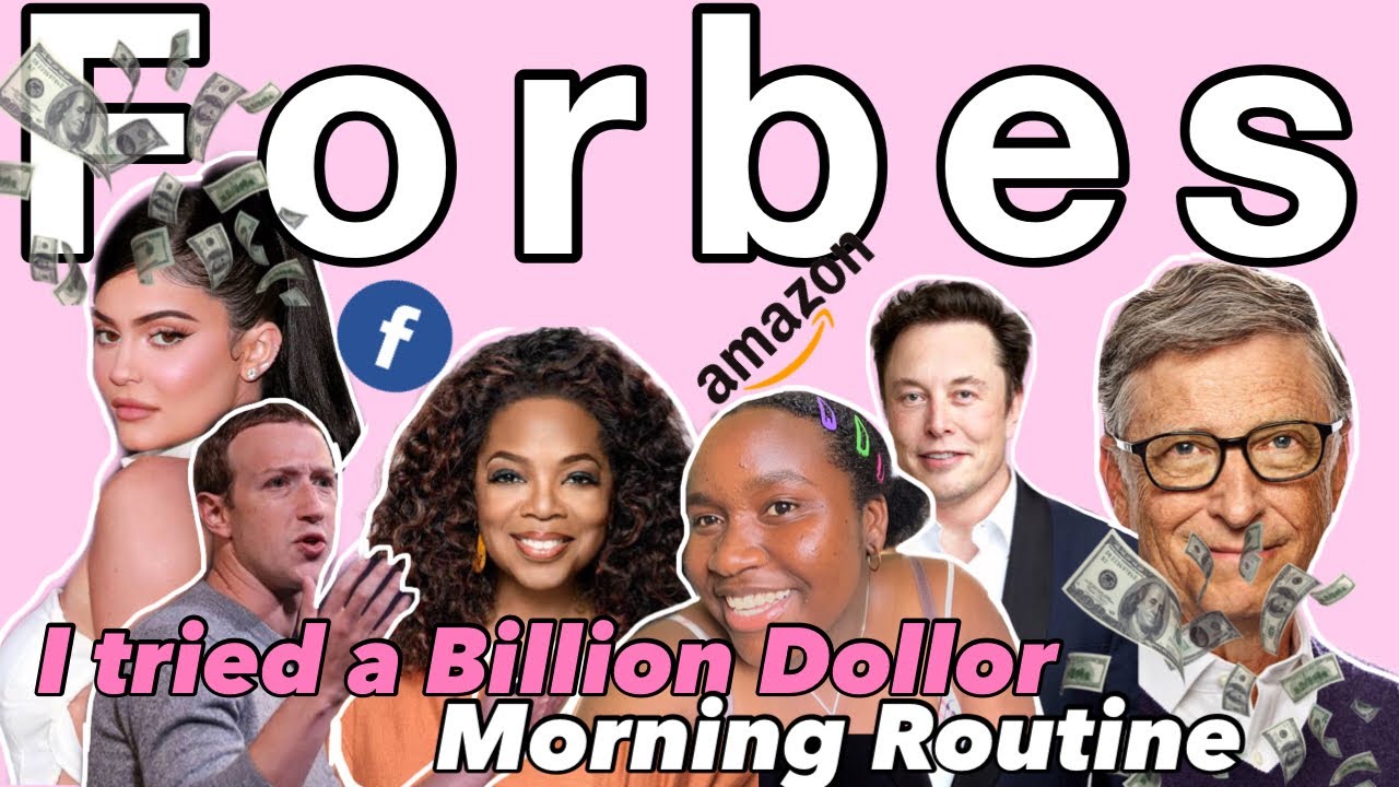 i tried a different BILLION DOLLAR MORNING ROUTINE everyday for a week ...
