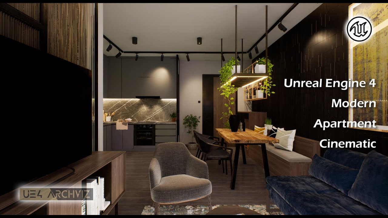 Unreal Engine 4 Modern Apartment Evening Cinematic - YouTube