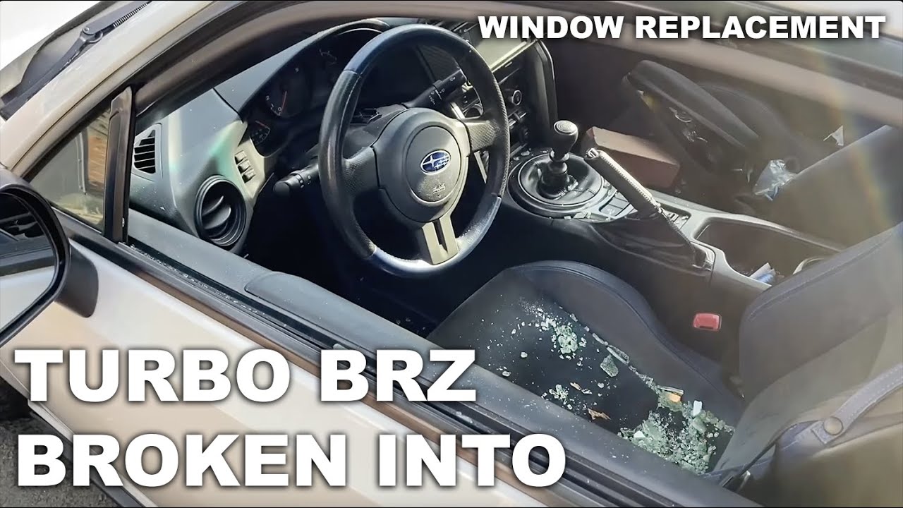 Turbo BRZ BROKEN into | Brick Through the Window | Glass Replacement ...