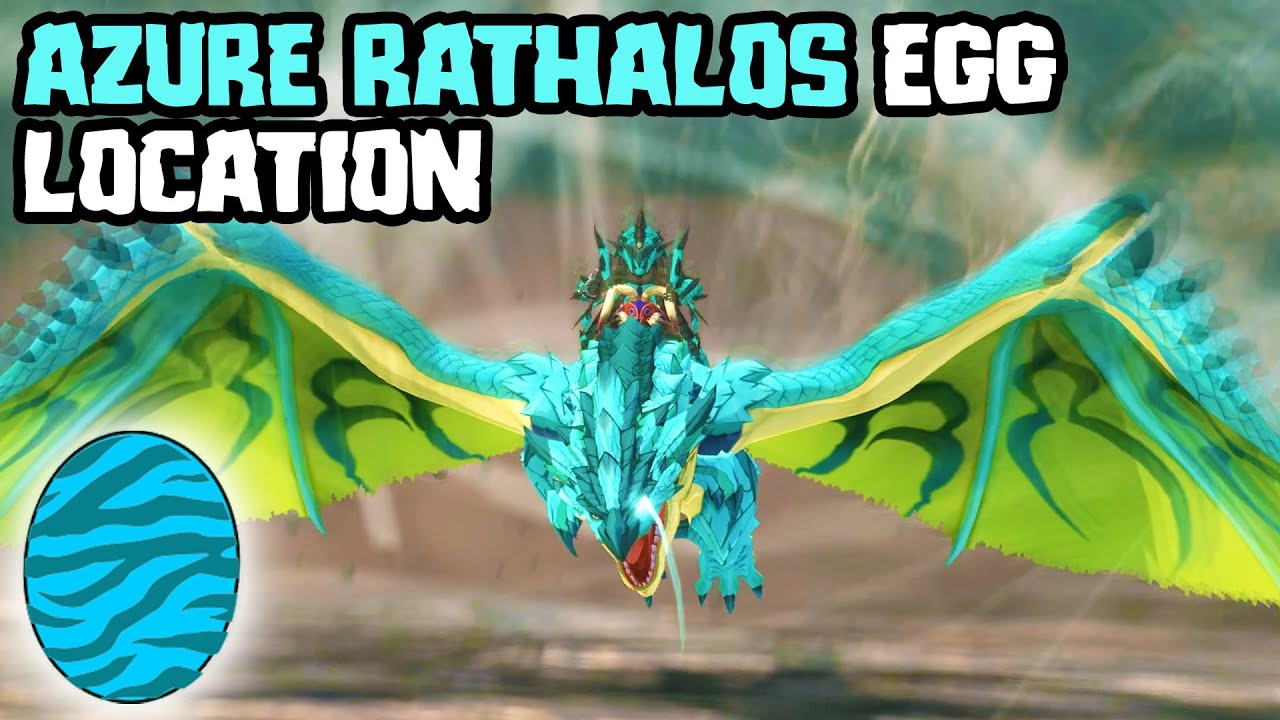 AZURE RATHALOS EGG FROM HAKOLO RARE HIGH RANK MONSTER DEN OR HIGH RANK ...