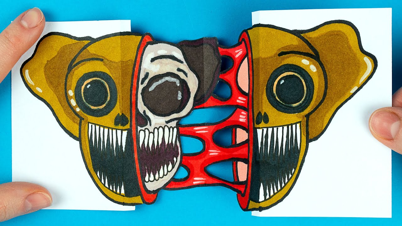 DRAWING & PAPER CRAFT MONSTER ELEPHANT TRANSFORMATION FROM ZOONOMALY ...