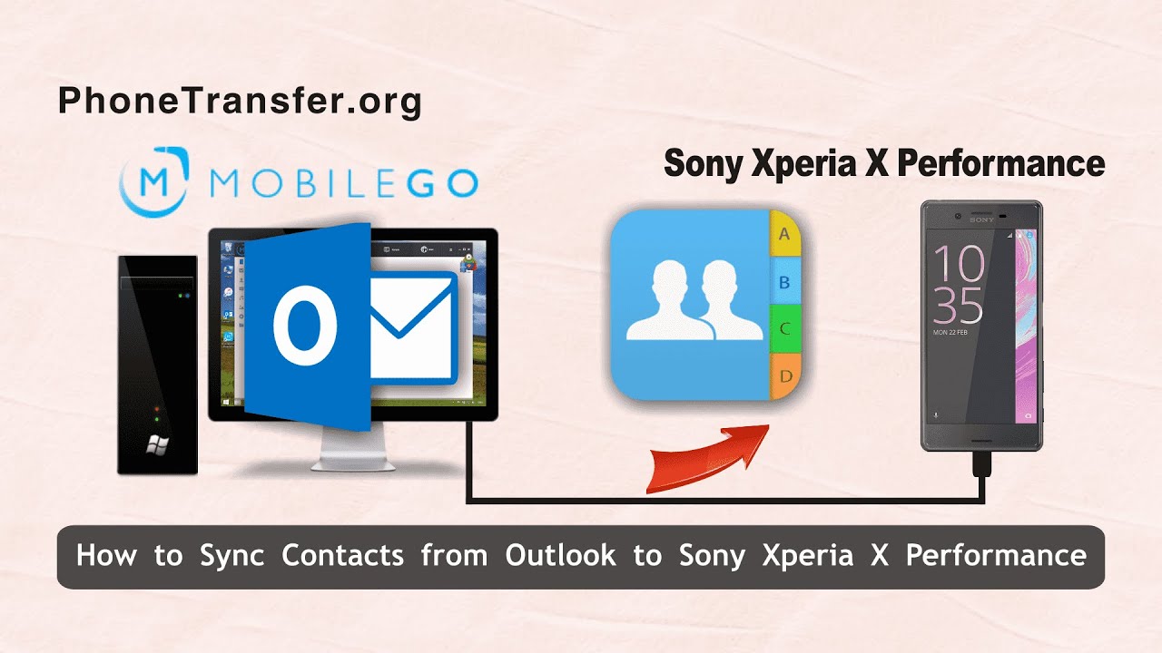 How to Sync Contacts from Outlook to Sony Xperia X Performance Easily ...