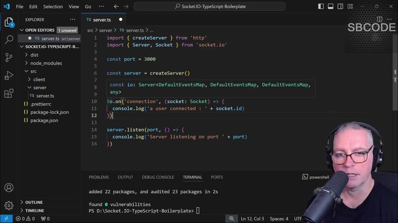 Create the Socket.IO Server - YouTube