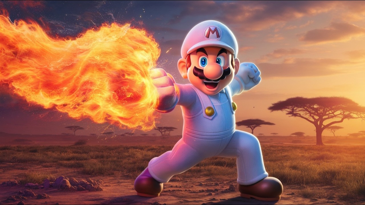 Fire Mario's Fireball Throw - YouTube