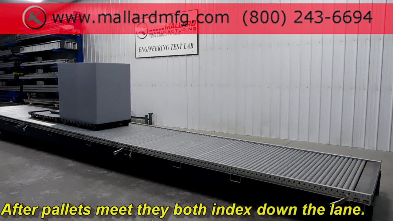 Full Roller Pallet Flow with a Variety of Plastic Pallets & Load ...