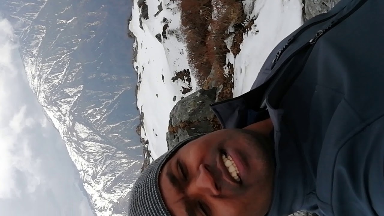 Sangu lake view from approx 15000 feet up - YouTube