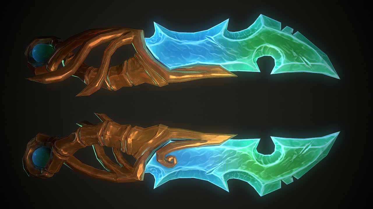 Stylized Spectral Dagger - Autodesk Maya, Zbrush, Substance Painter and ...