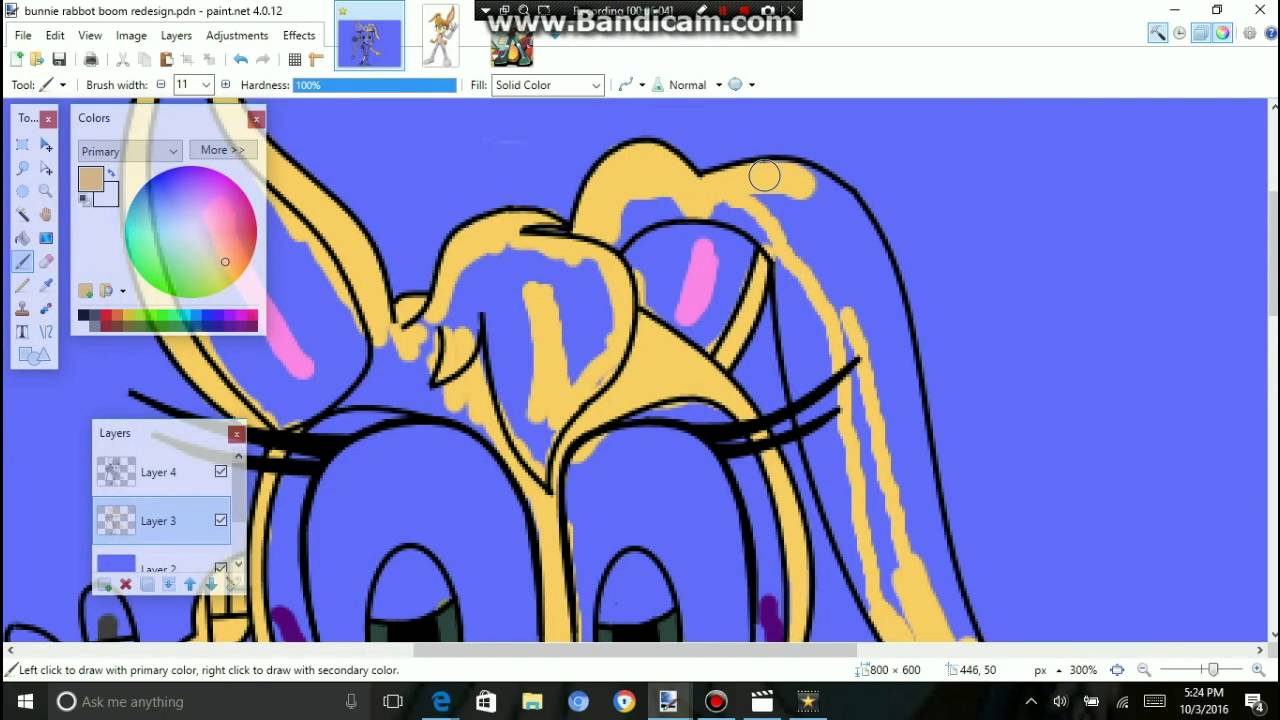 Bunnie Rabbot Boom Redesign Speed Paint - YouTube
