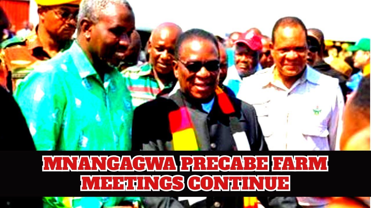 MNANGAGWA PRECABE FARM MEETINGS CONTINUE, THE END IS NEAR - YouTube