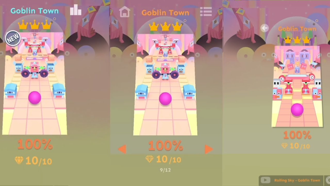 Rolling sky - Goblin Town X 2.0 X 3.0 (Rolling Universe) Comparison ...