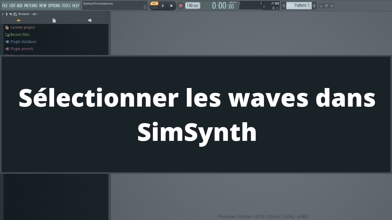 Sélectionner les waves dans SimSynth - YouTube