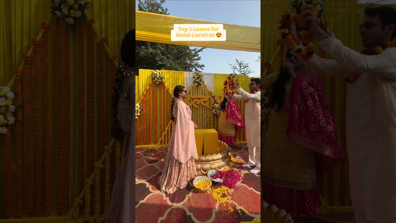 Exciting Games for Haldi Function 😍 Prop Game| Chunri Game| Varmala ...