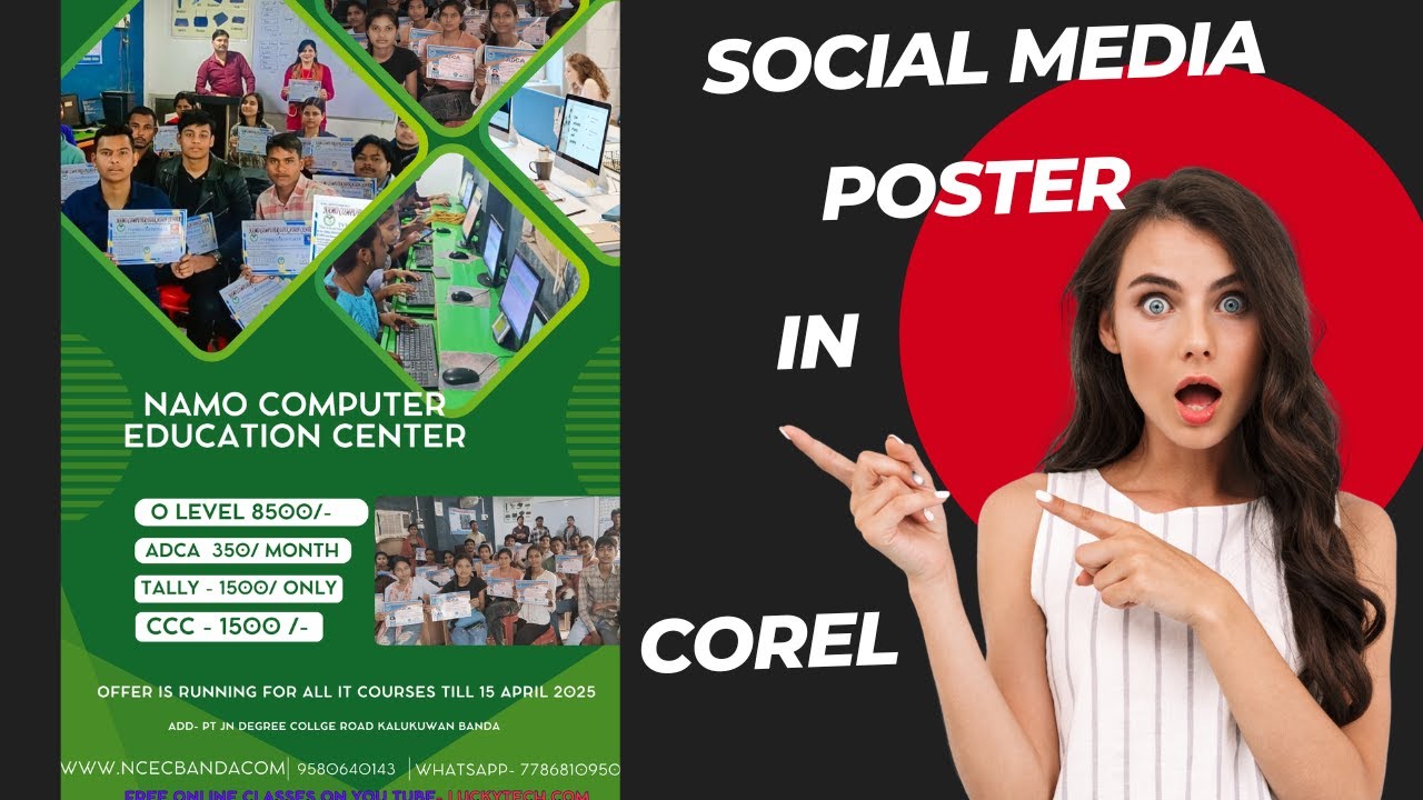 social media post design in coreldraw - YouTube