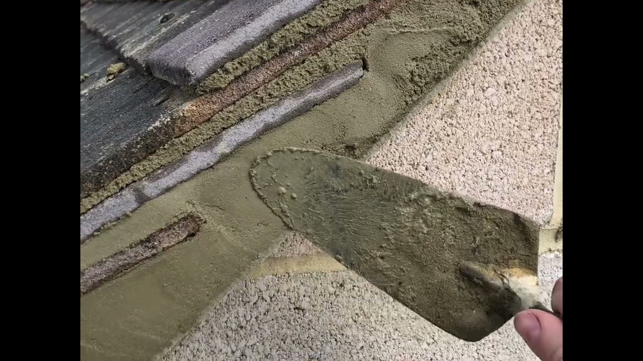How to point a plain tile verge - YouTube