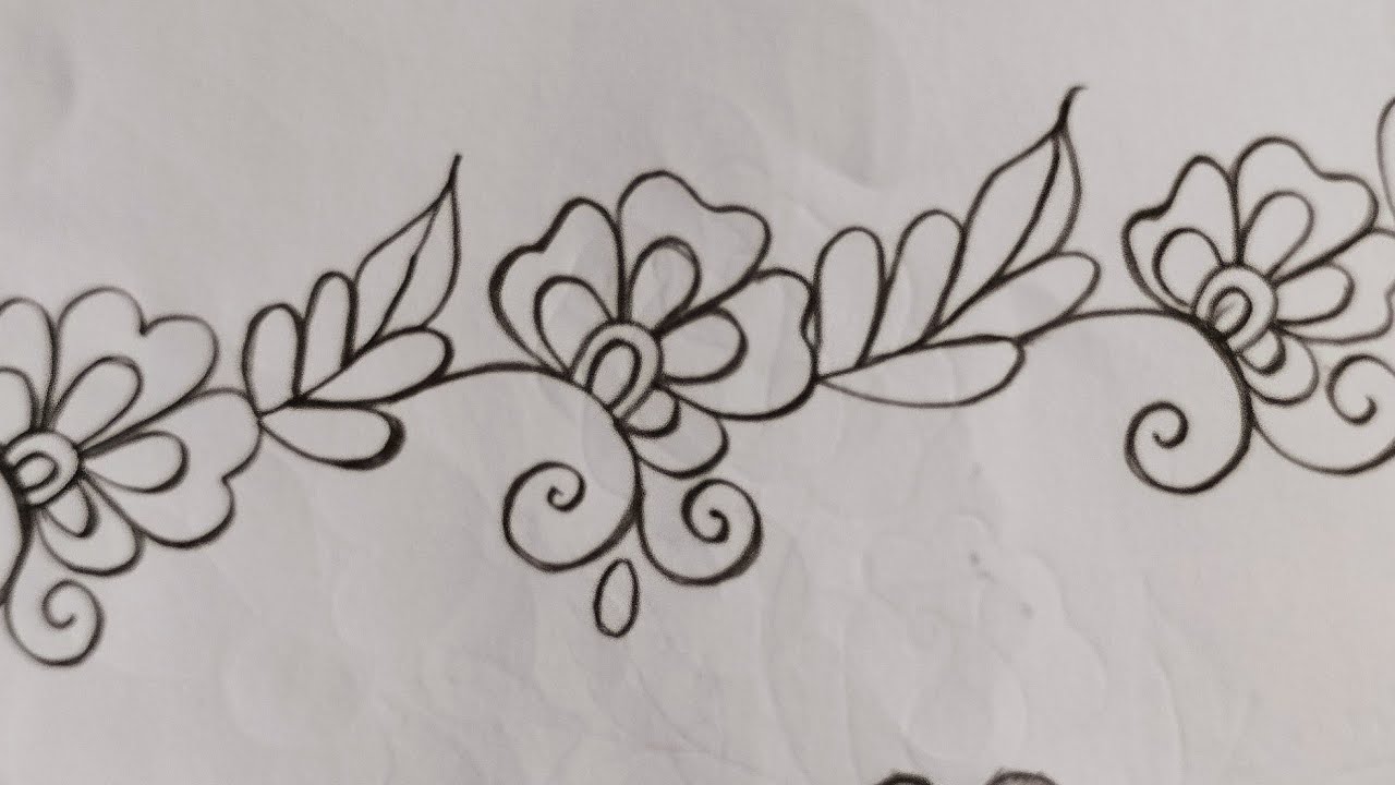 Border designs by pencil /border designs for projects and files /side ...