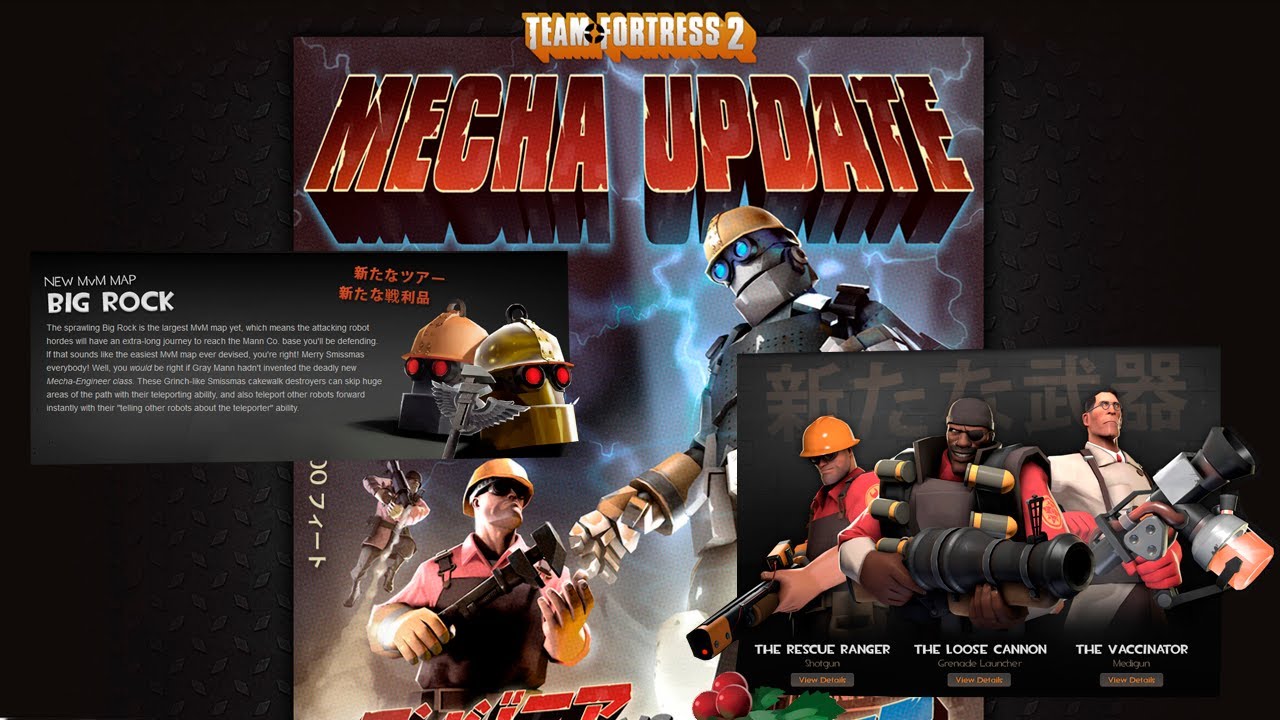 Team Fortress 2 MvM Big Rock Gameplay Mecha Update + Bonus Clip: New ...
