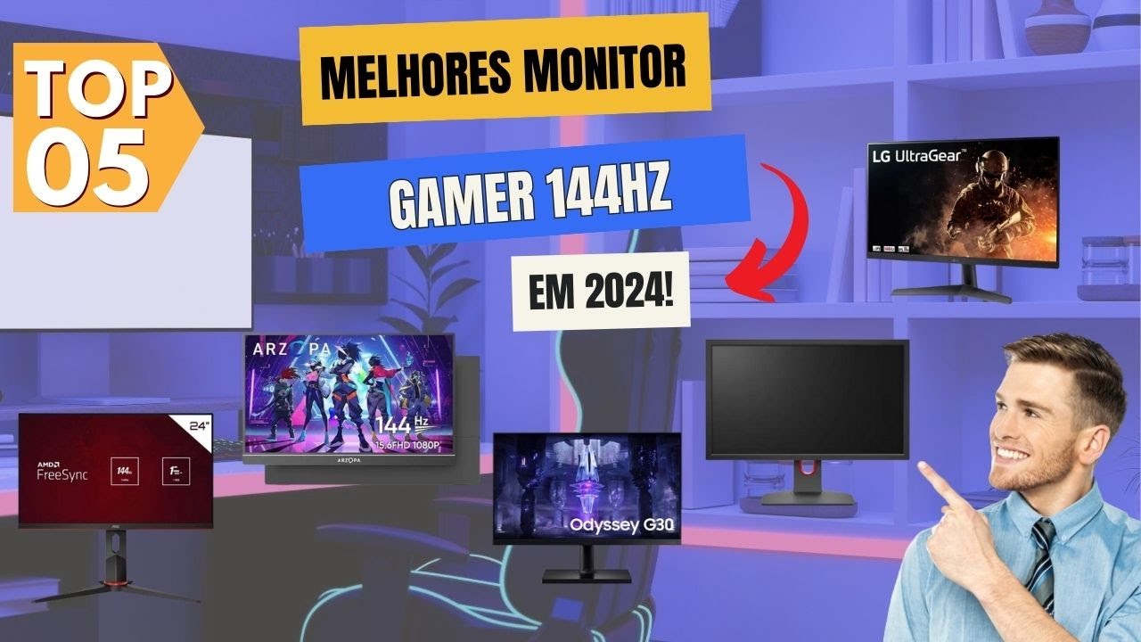 5 melhores monitor gamer 144hz em 2024! - YouTube