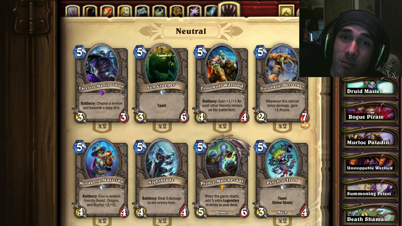 HEARTHSTONE My Collection & Opening 5 Packs of new expansion ...