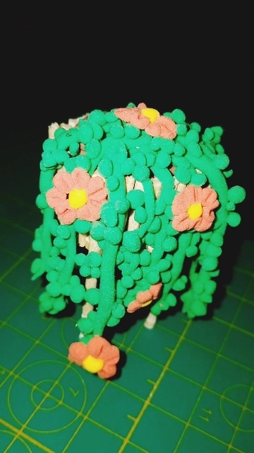 Handmade miniature garden cube 🪴😍— made with colorful clay and ...