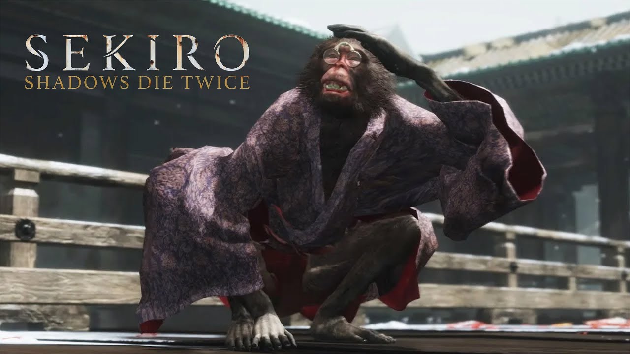 Sekiro: Shadows Die Twice Folding Screen Monkeys Boss Fight - YouTube