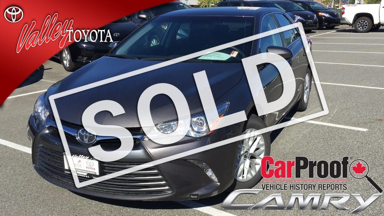 (SOLD) 2016 Toyota Camry LE preview, for sale at Valley Toyota in ...