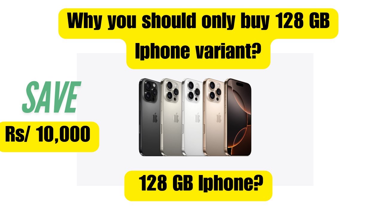 How to select Iphone variant between 128 GB, 256 GB and 512 GB - YouTube