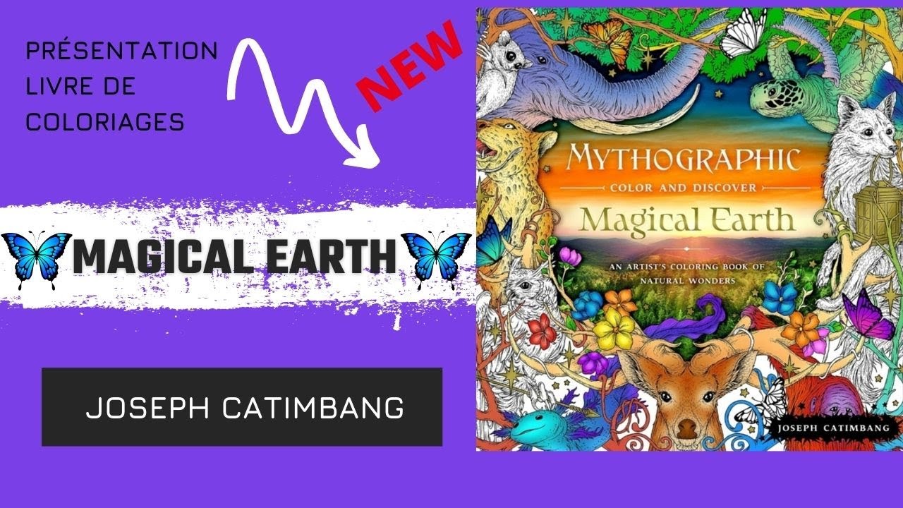 🔮Livre de coloriages (flip through) : MYTHOGRAPHIC 🔮 MAGICAL EARTH DE ...