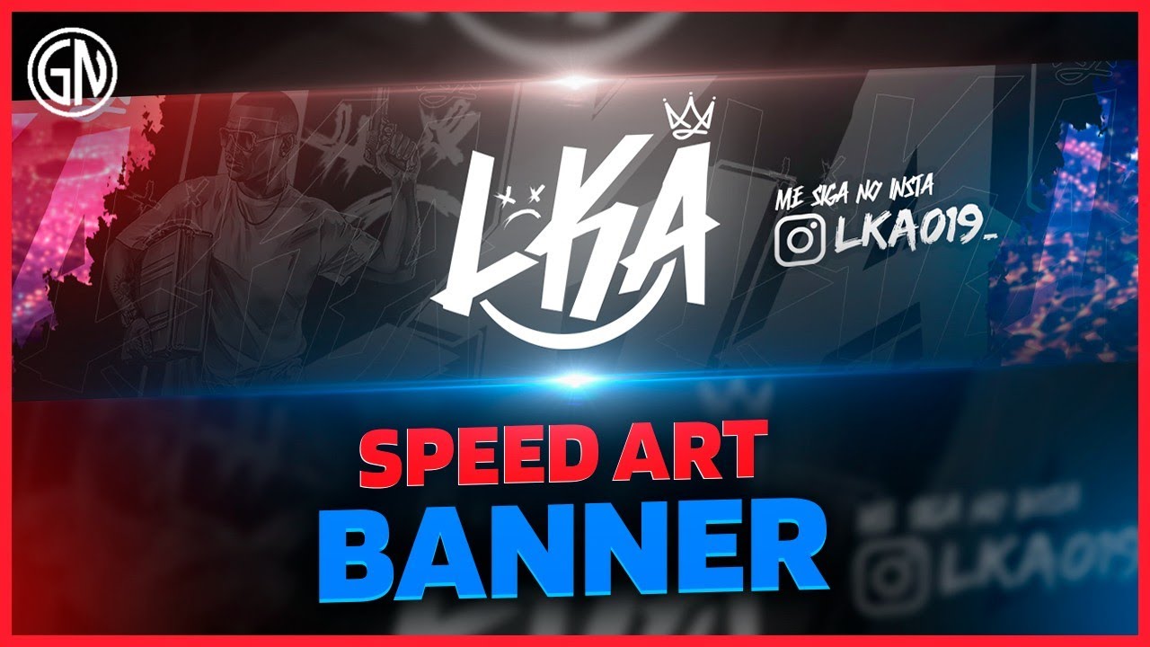 🔴 SPEED ART BANNER DE GTA RP : LKA 🔵 - YouTube