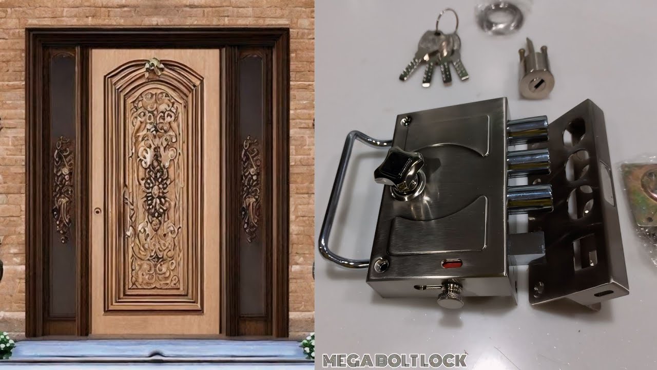 Main Door Lock for Home | Morris Lock | Door Lock Mega Bolt 15 Pin High ...