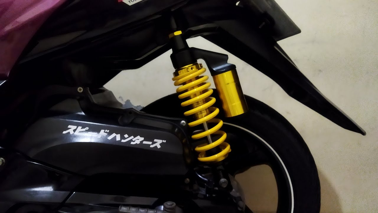 Shock Yoko, modifikasi motor soul GT 115 dengan shock Yoko ukuran 335 ...