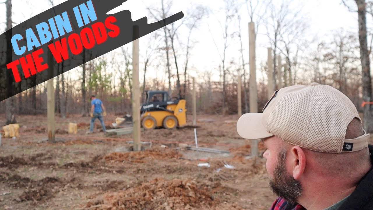 HOW TO SET POST FOR A POLE BARN HOUSE - YouTube