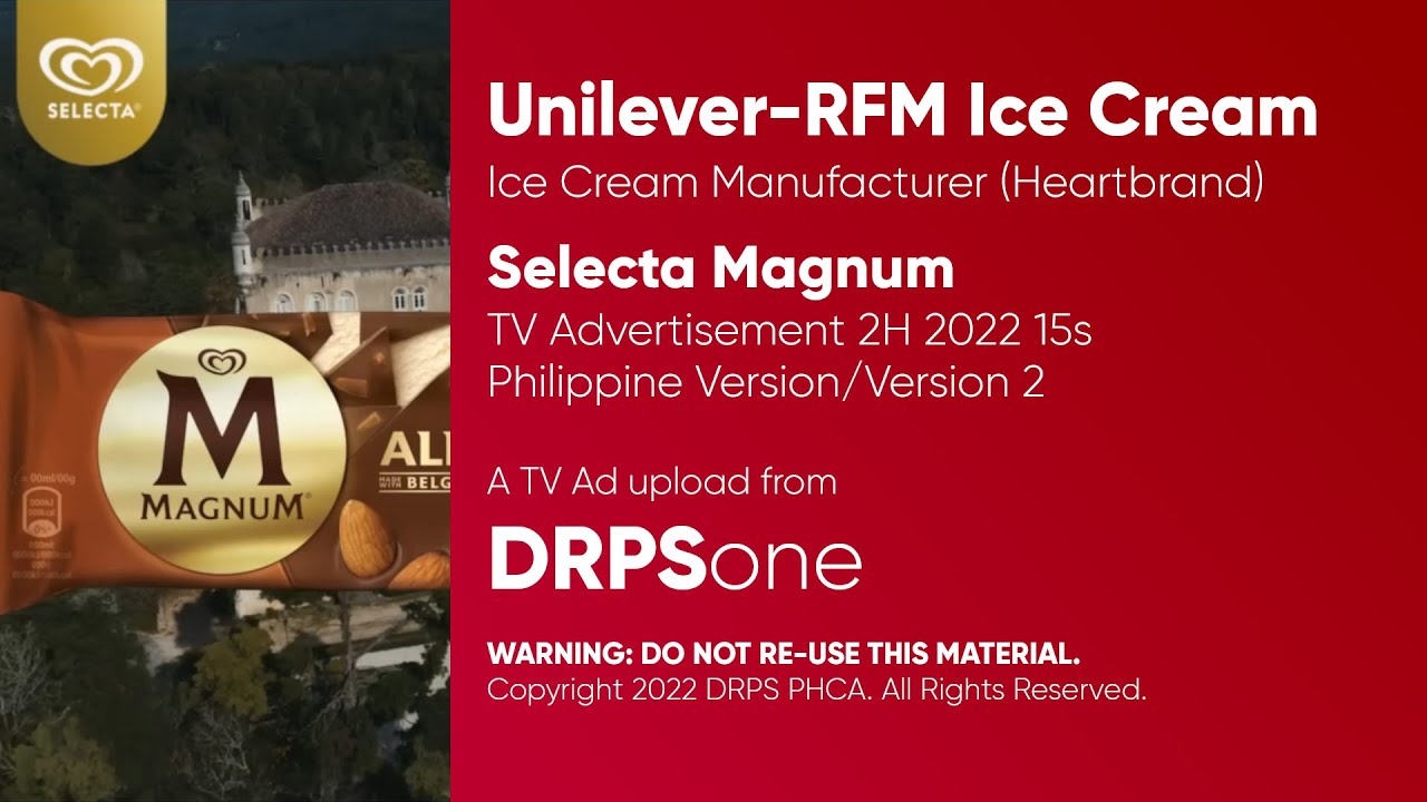 Selecta Magnum TV Ad 2H 2022 15s (Philippines, Version 2) - YouTube