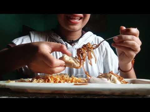 Noddle ,momos ,chomine eat - YouTube