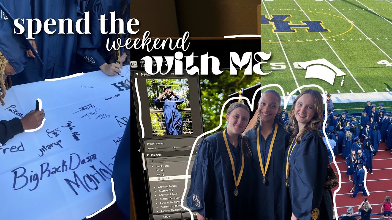 spend the weekend with me as a senior ending high school!! - YouTube