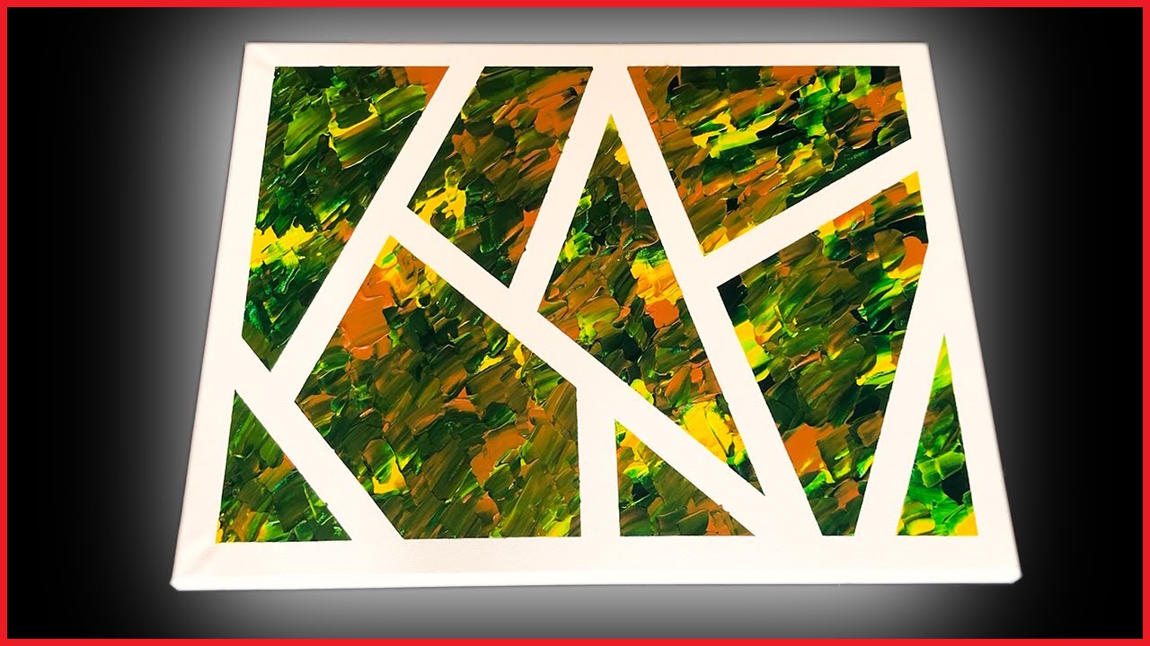 Abstract Geometric Acrylic Painting (relaxing time lapse) | two + art ...