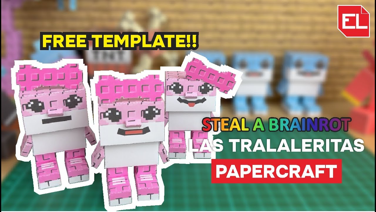Making SECRET Steal a Brainrot Las Tralaleritas Paper Craft | DIY ...