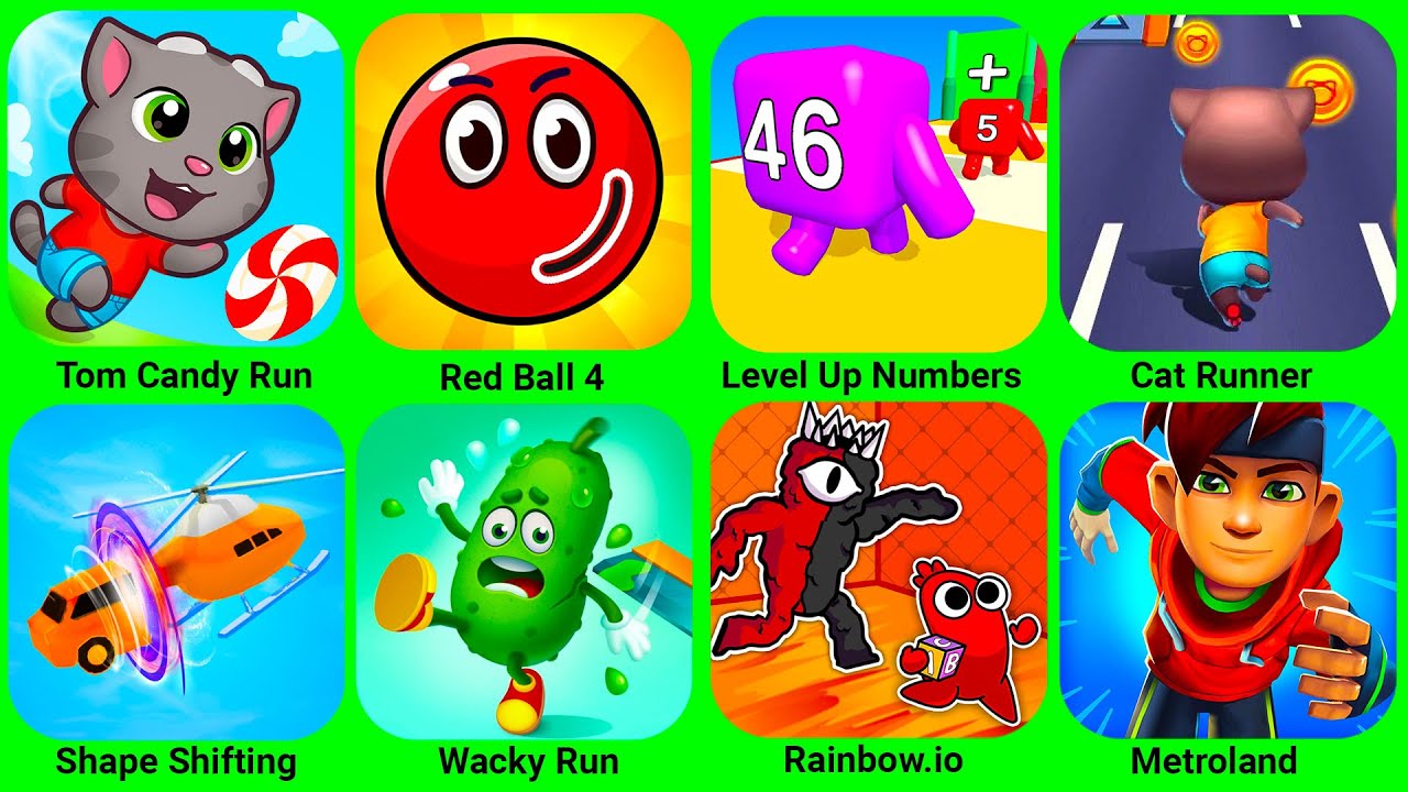 Talking Tom Candy Run, Talking Tom Gold Run, Talking Tom Hero Dash, Cat ...