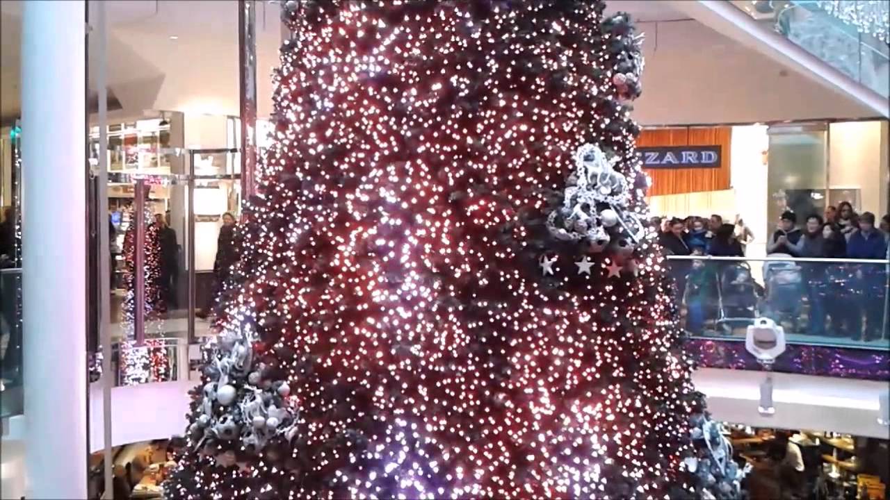 Christmas Tree Light Show - Weihnachtsbaum Show - Düsseldorf 2015 - YouTube