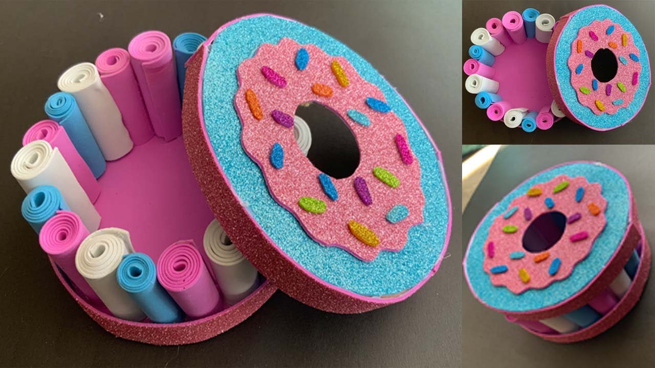 Donut jewelry box | jewelry box decoration ideas | donut craft ideas ...