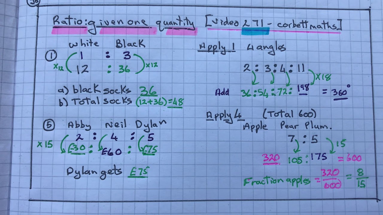 271 Ratio Given One Quantity YouTube 271 Ratio Given One Quantity YouTube