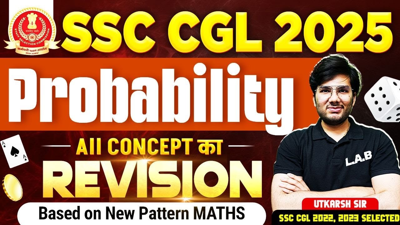 SSC CGL 2025 | Probability Maths New Pattern Questions | SSC CGL Maths ...