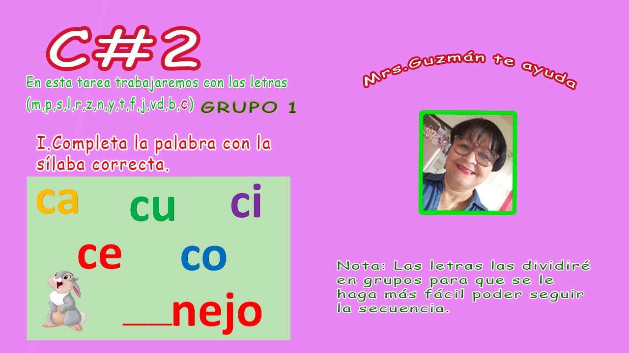 C#2#Tarea con la letra Cc#Aprende a leer con la letraCc - YouTube