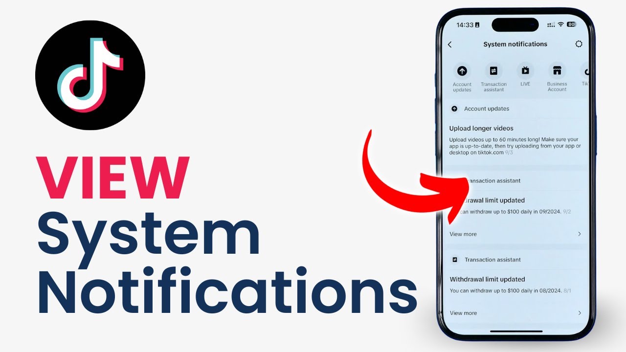 How to View System Notifications on Tiktok - YouTube
