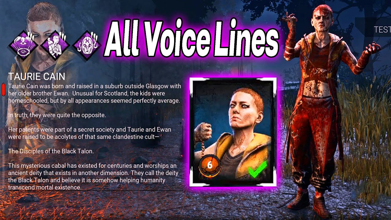 Taurie Cain All Voice Lines! - YouTube