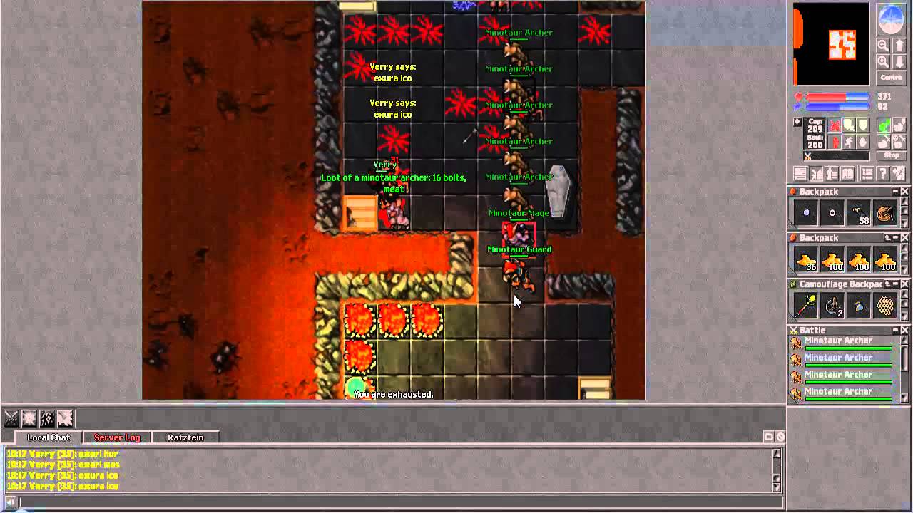 Tibia (Low-Mid Level Characters #8) - Darashia Minotaur Pyramid (Level ...