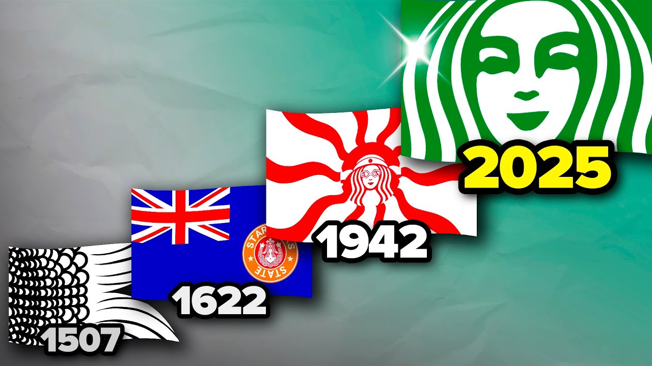 Historical Evolution of Starbucks Flag | Fun With Flags - YouTube