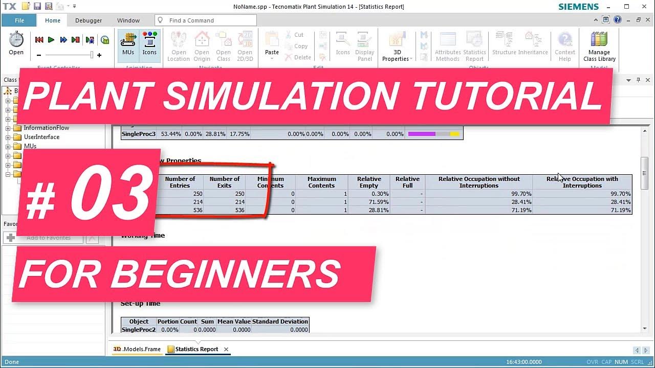Tecnomatix Plant Simulation Tutorial 3 - How to use an Exit Strategy ...