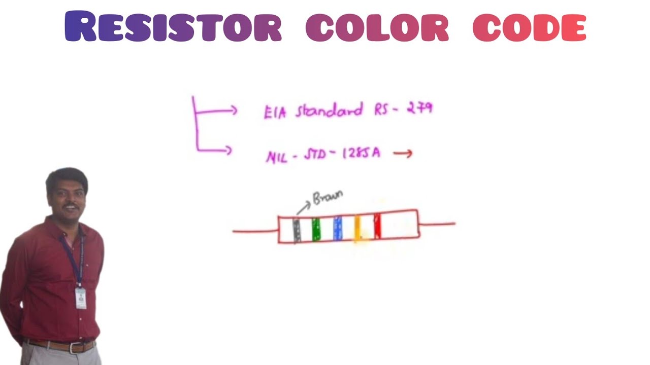 Resistor color code - Basic electronics - YouTube