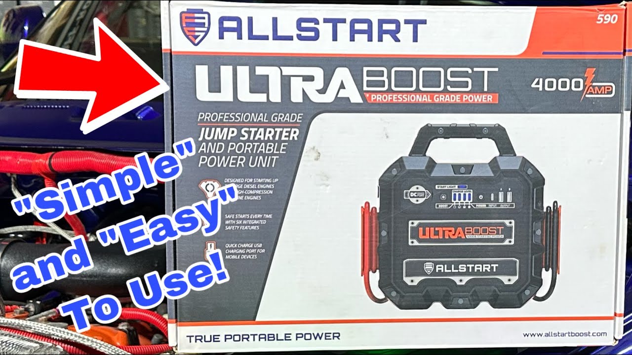 Allstart ULTRA Boost Battery Jump Pack 4000 amp Review and Test - YouTube