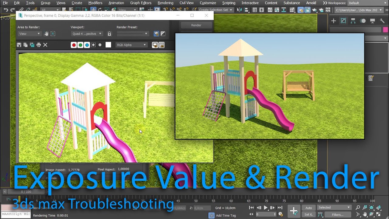 MS3D | 3ds max | ART Renderer | Exposure Value and Rendering ...